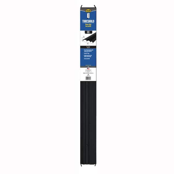 M-D Building Products 3.75 in. x 36 in. Black Aluminum and Vinyl Heavy ...
