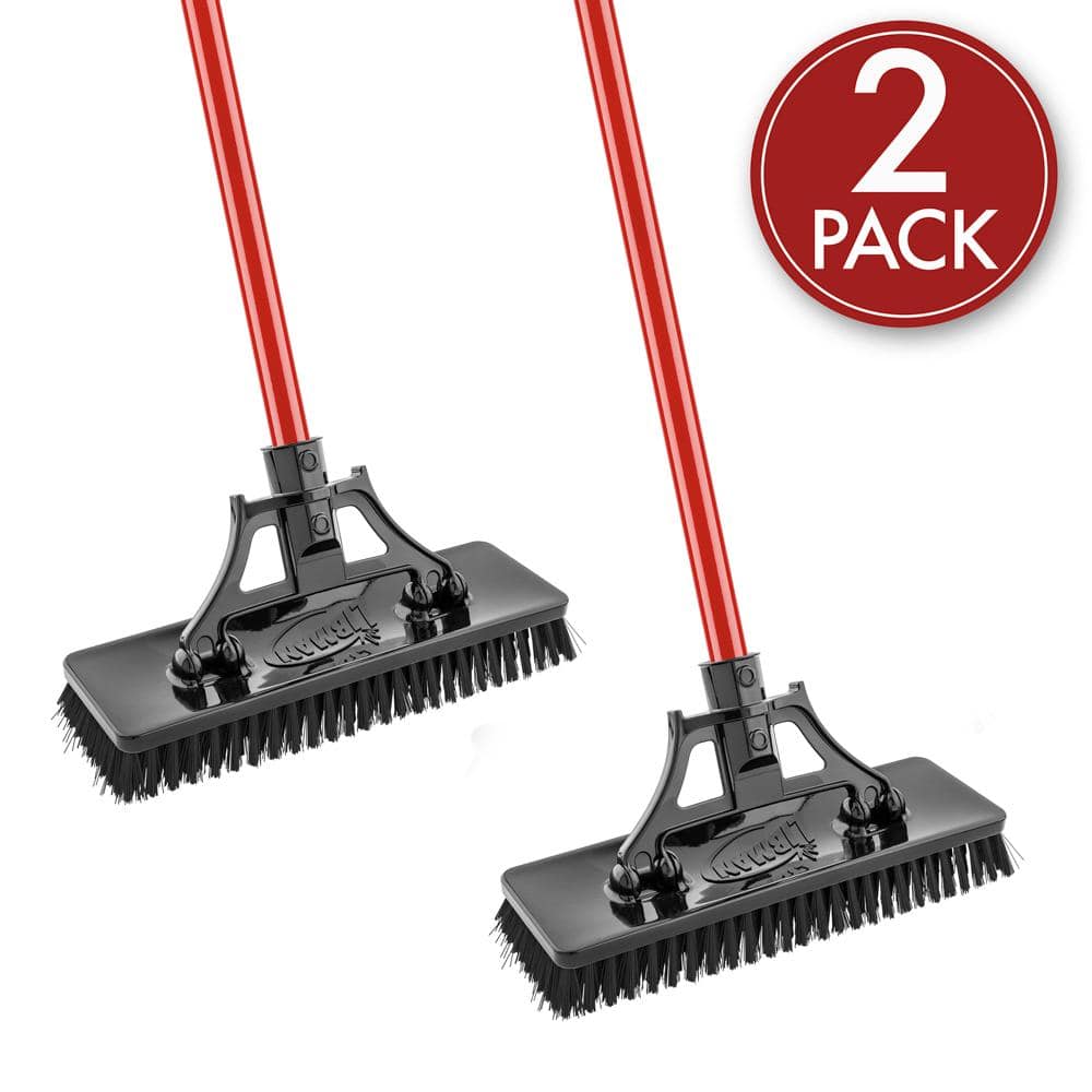 Libman Extra-Large Heavy-Duty Floor Scrub Brush with Swiveling Head and ...
