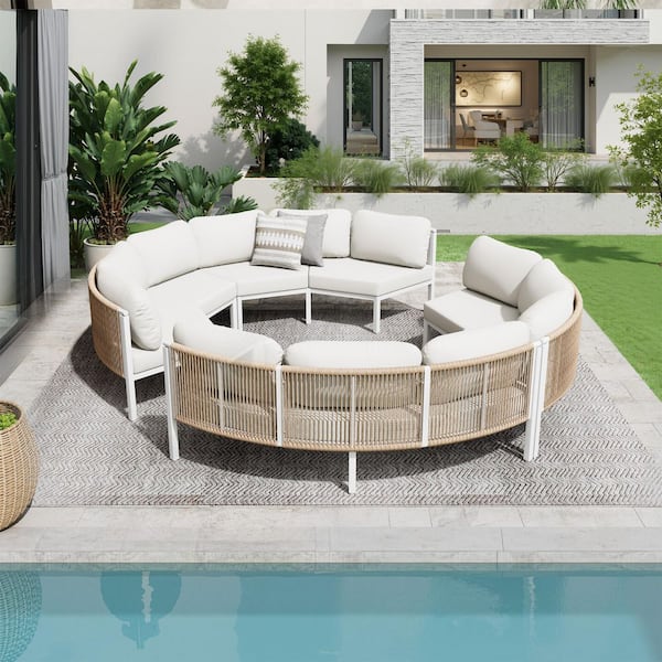 Reviews for Crestlive Products 4-Piece Rattan Aluminum Outdoor ...