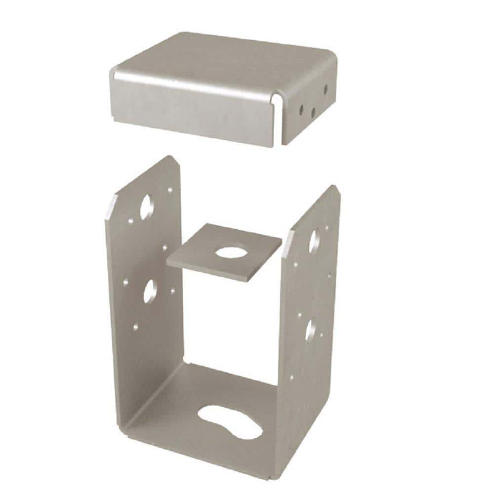 MiTek 4 in. x 4 in. G90 High Uplift Post Anchor Base PAU44 - The Home Depot