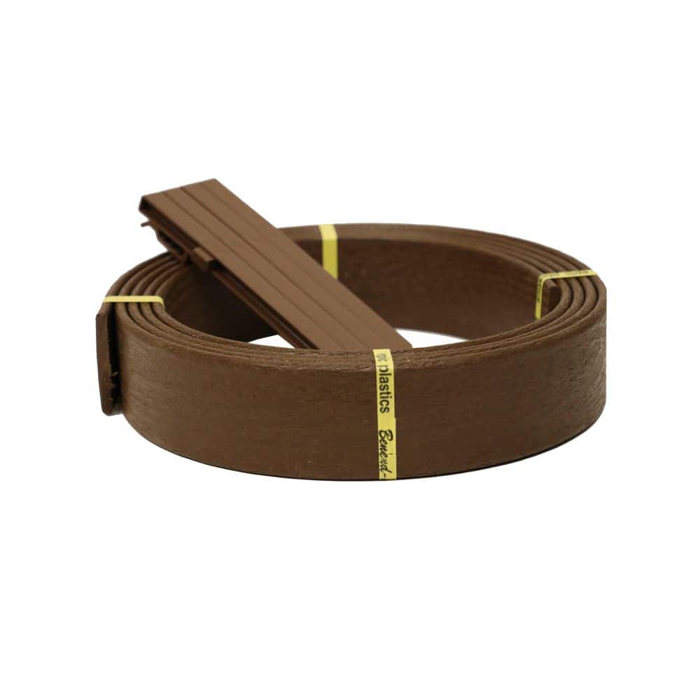 Epic Plastics 16 ft. x 3.3 in. x .30 in. Benda Board Flex Plastic Teak ...