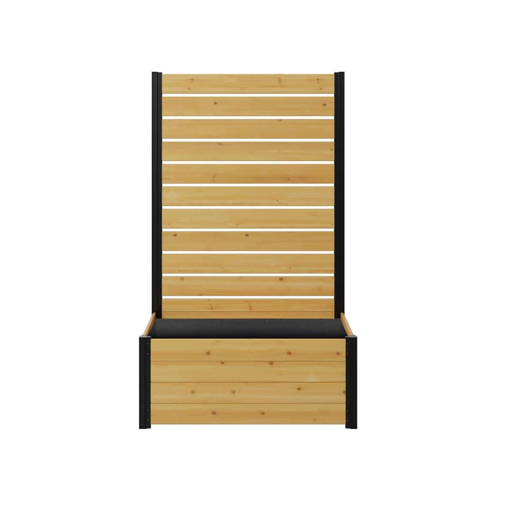Enclo Privacy Screens Concord 6 ft. H x 3.4 ft. W x 2.2 ft L Cedar Wood ...