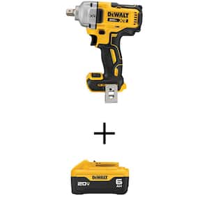 DEWALT 20V MAX XR Cordless Brushless 1 2 in. Mid Range Impact Wrench with Detent Pin Anvil Tool Only DCF894B The Home Depot