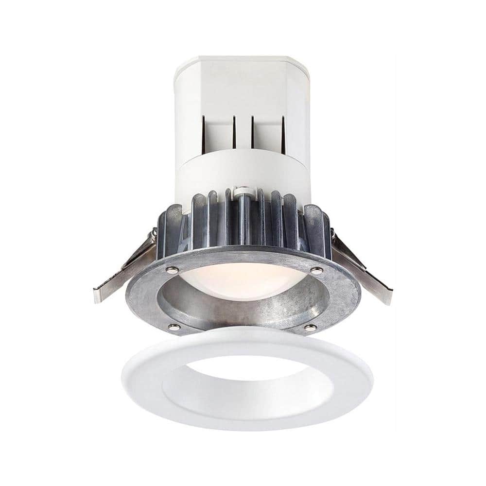 EnviroLite 4 in. Bright White LED Easy Up Recessed Can Light with 93 ...