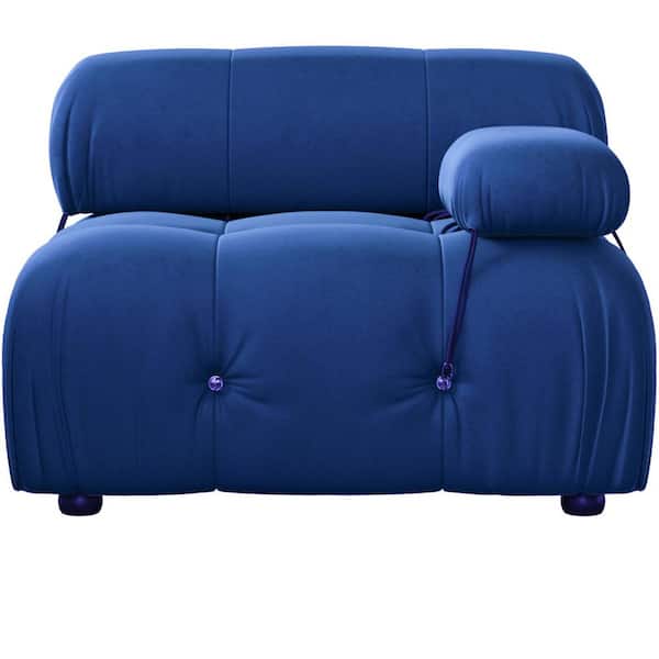 Magic Home Chameleon 34.6 in. Square Arm 1-piece Modern Velvet Modular ...