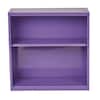 OSP Home Furnishings 28 in. Purple Metal 2-shelf Standard Bookcase with ...