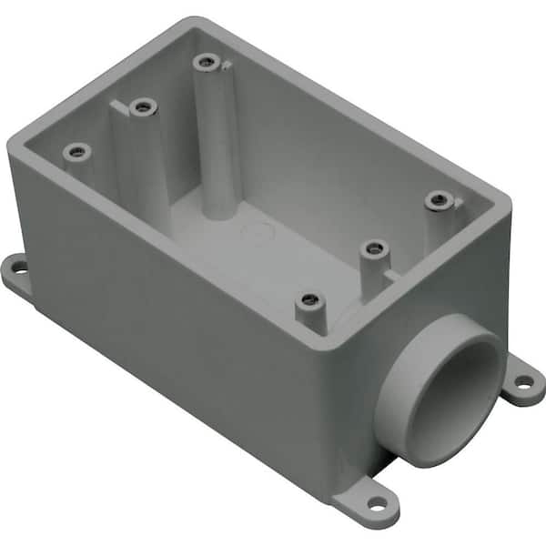 Commercial Electric 3/4 in. 1-Gang 18 cu. in. FSE Box - Grey FSE1075-CE ...