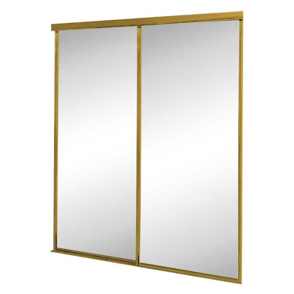Contractors Wardrobe Pacifica Aluminum Bright Gold 60 in. x 81 in ...