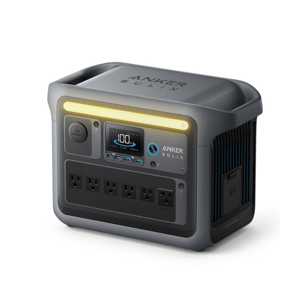 Anker SOLIX C1000X Power Station, 1056Wh, 1800-Watt AC Output, Push ...