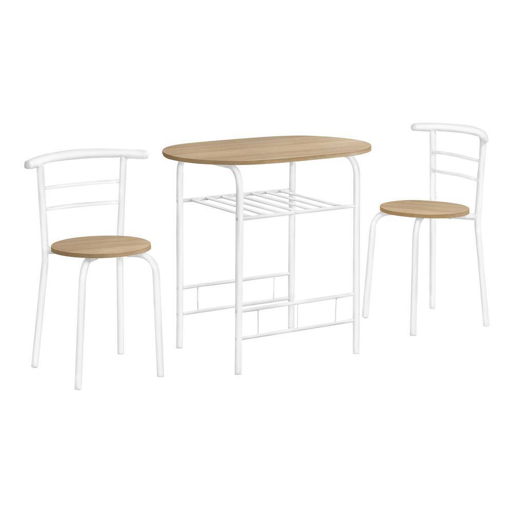 SUNRINX 3-Piece Small Size Space-Saving Dining Set Bistro Set for ...