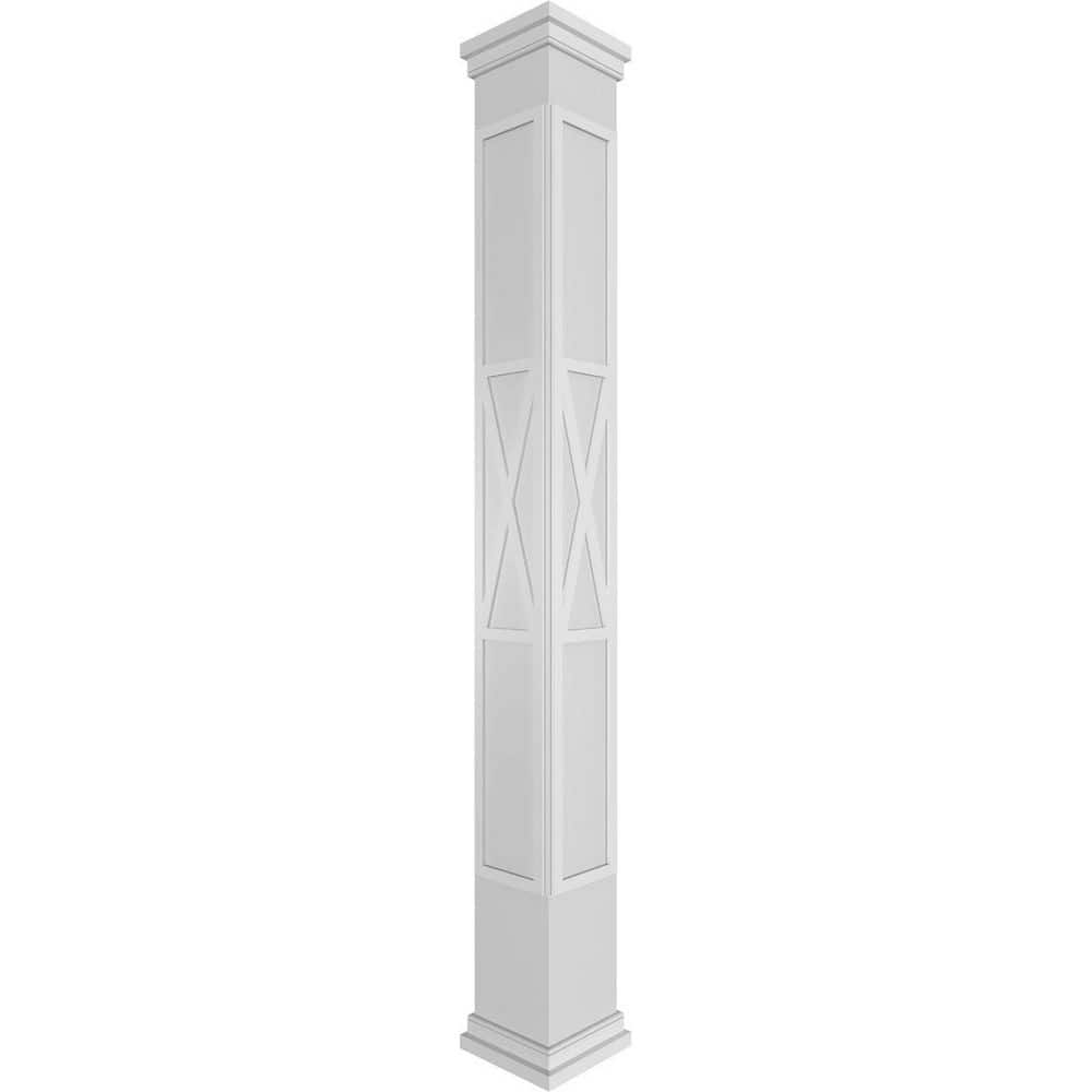 Ekena Millwork X-Board Farmhouse Fretwork 11.625 in. x 9 ft. Non ...