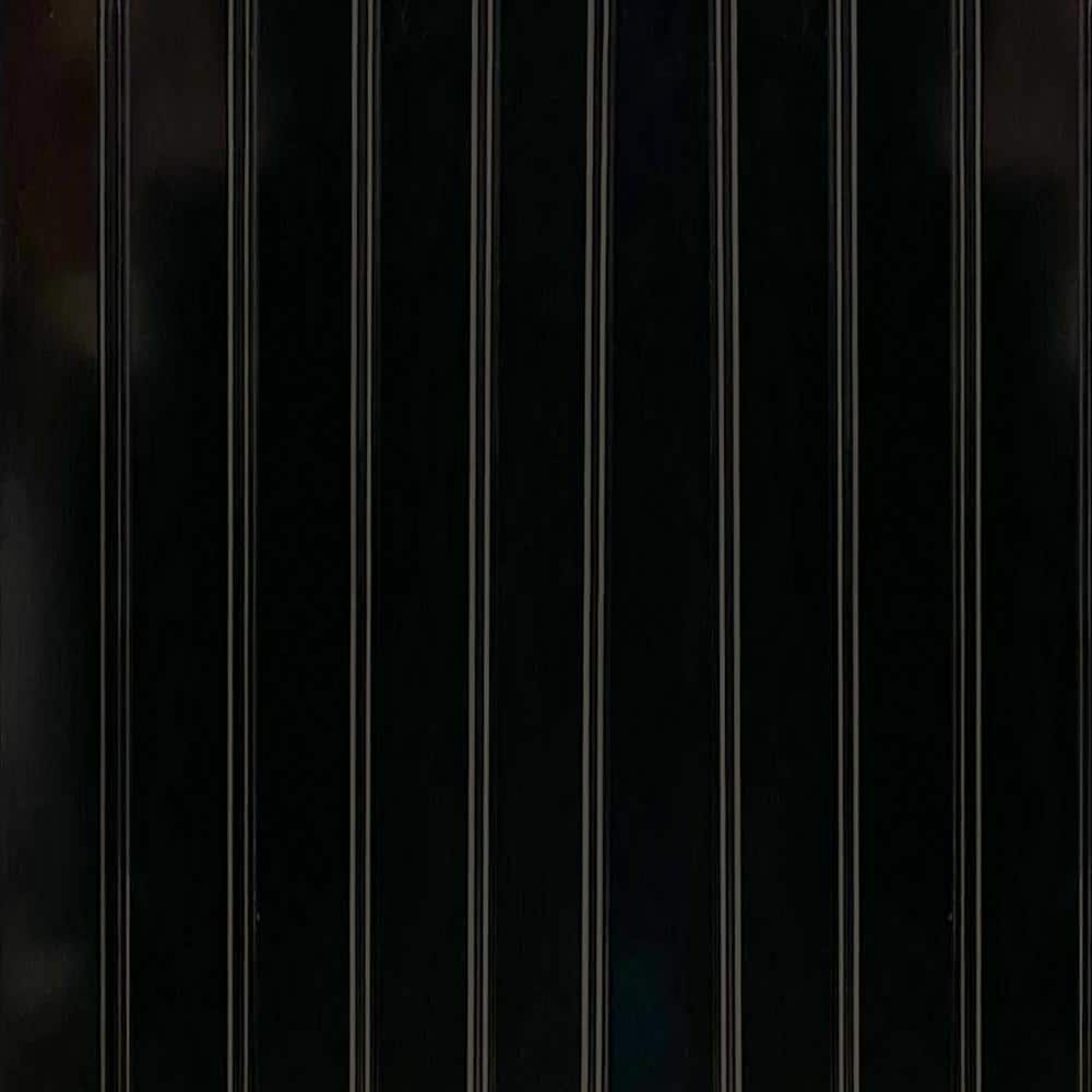 FROM PLAIN TO BEAUTIFUL IN HOURS Beadboard Gloss Black 4 ft. x 8 ft ...