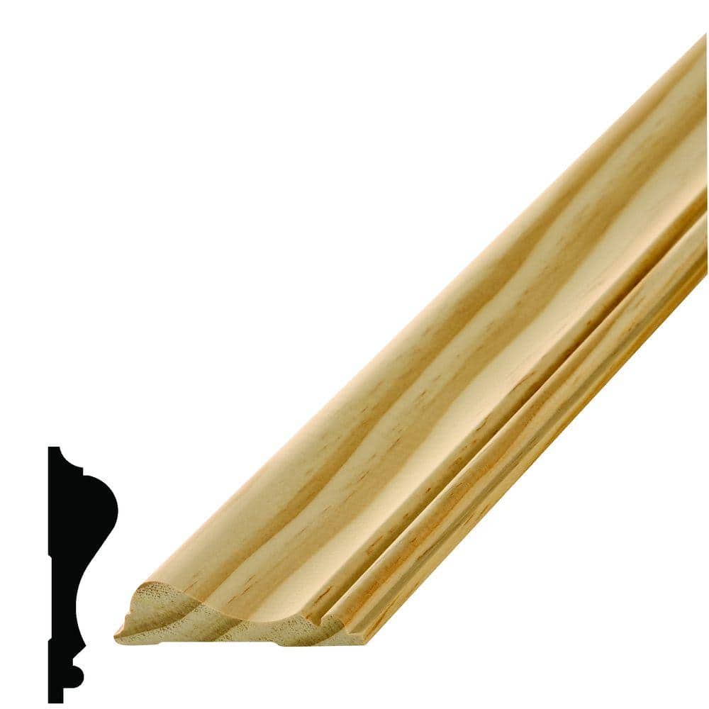 Alexandria Moulding WM 390 11/16 in. x 2-5/8 in. Pine Chair Rail ...
