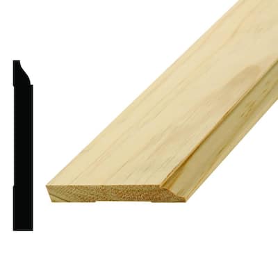 Unfinished - Wood - Pine - Baseboard - Moulding - The Home Depot