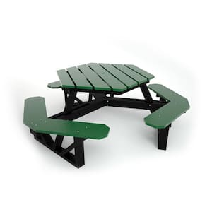 Frog Furnishings Hex Table - Green PB 6HEXGRE - The Home Depot