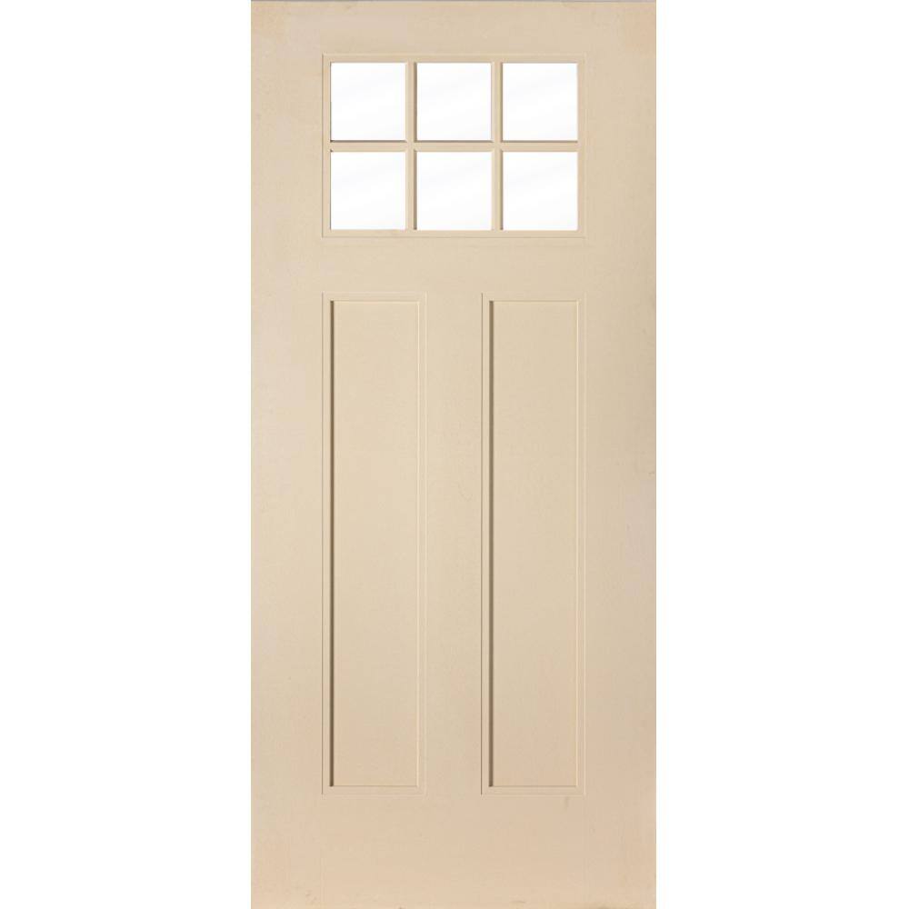 Krosswood Doors PINNACLE Craftsman 36 in. x 79 in. 6 Lite Universal ...