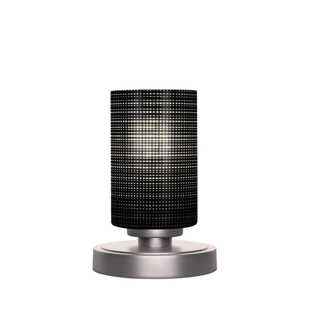 Quincy 8 in. Graphite Accent Lamp with Glass Shade 5R1GP4069 - The Home ...