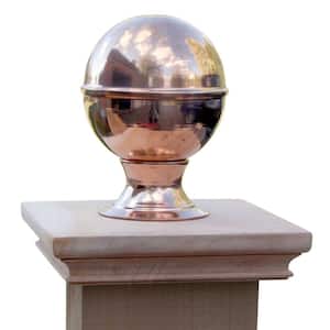 Painted - Copper - Fence Post Caps - Fencing & Gates - The Home Depot