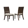 Steve Silver Elora Dark Oak Ladder Back Side Chair - set of 2 EY500SK ...