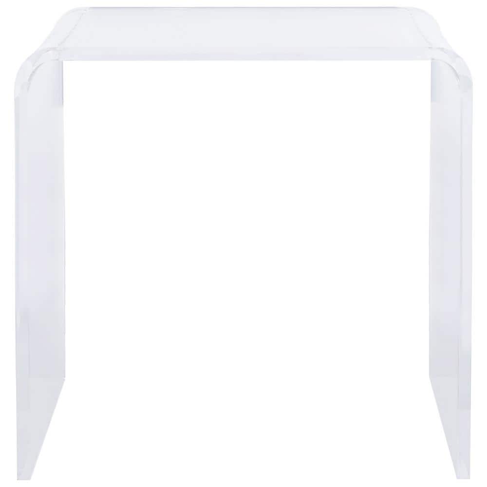 SAFAVIEH Pryor 17.5 in. Clear Rectangular Acrylic End Table ACC8000A ...