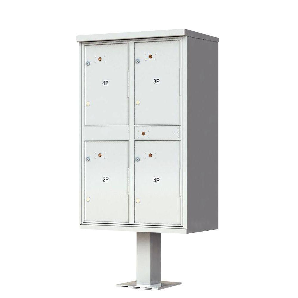 Florence USPS Delivery Pedestal Mounted vital Cluster Box Unit with 4 ...