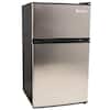 EdgeStar 3.1 cu. ft. Mini Fridge in Stainless Steel with Freezer ...
