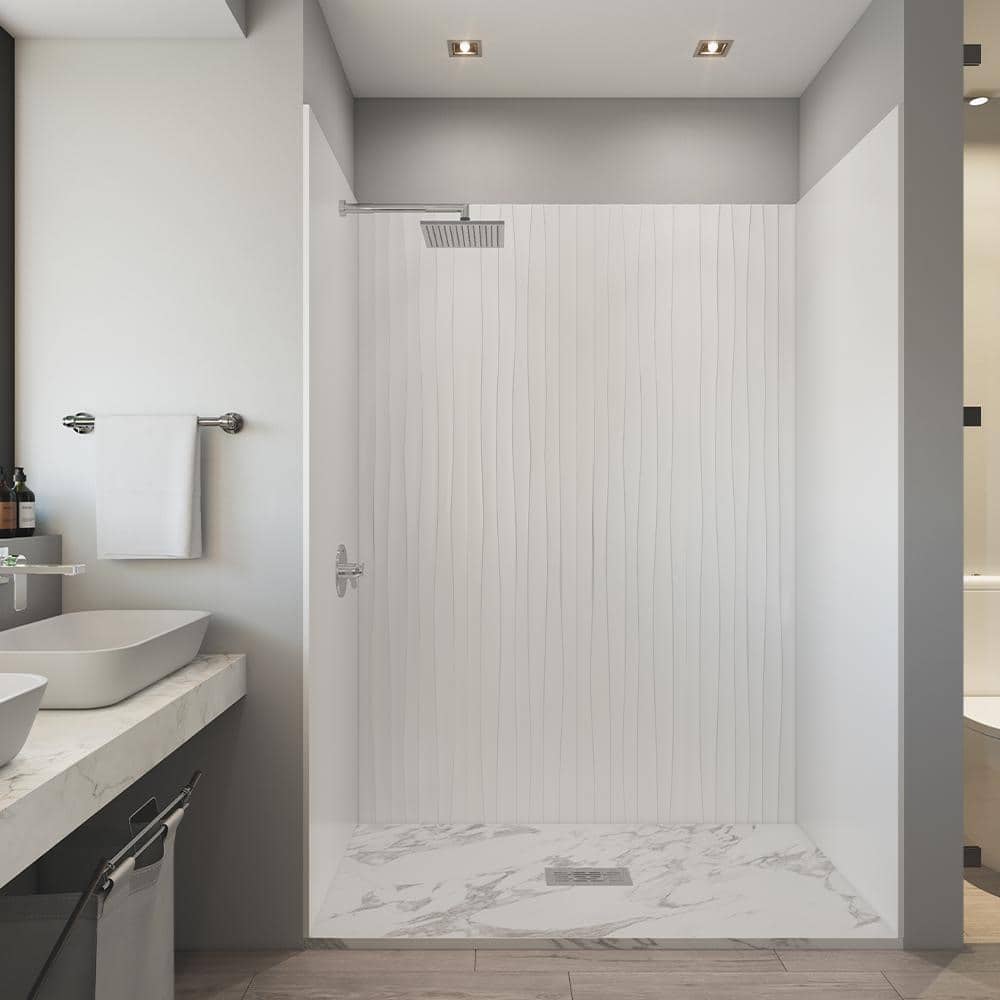 Reviews for CASTICO 60 in. x 32 in. x 84 in Alcove Solid Composite ...