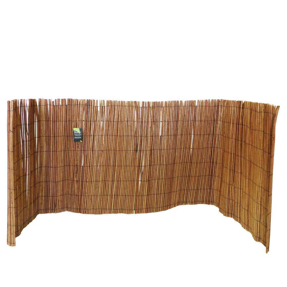 MGP 2 ft. H x 8 ft. L Peeled Willow Garden Fence CWF-28 - The Home Depot