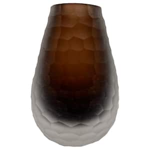 castellousa Brown 5 in. Sandblaste Bud Glass Vase CB-AG12-VS-6.7-BRWN ...