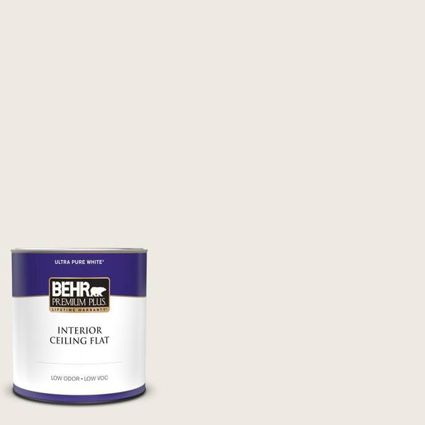 BEHR PREMIUM PLUS 1 qt. Designer Collection #DC-006 First Snow Ceiling ...