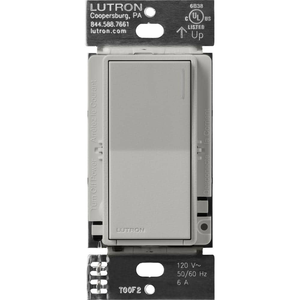 Lutron Sunnata Switch, for 6A Lighting or 3A 1/10 HP Motor, Single Pole ...