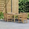 Amazonia Oslo 7-Piece Teak Patio Dining Set SC OSLO - The Home Depot