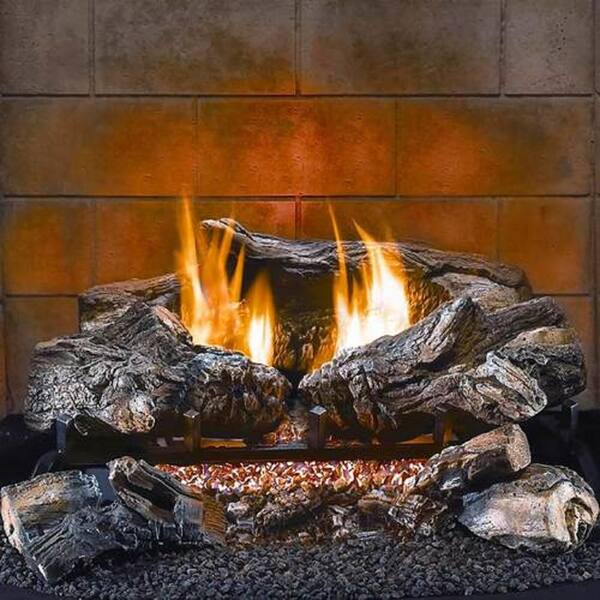 HearthSense 24 in. Vent-Free 34,000 BTU Propane Gas Log Set VF24LA-1B