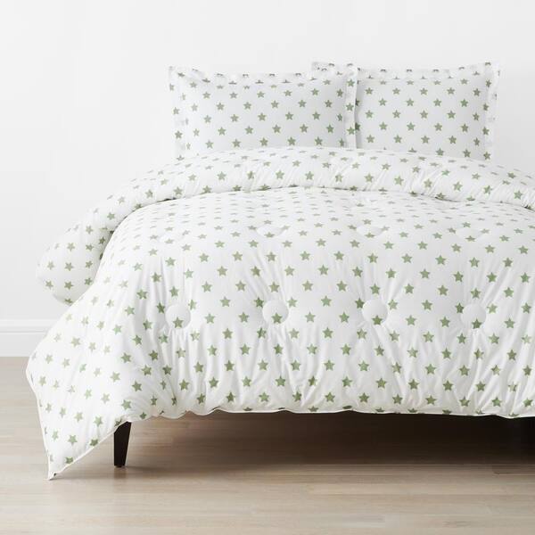 The Company Store Stars Moss Full/Queen Organic Cotton Percale ...
