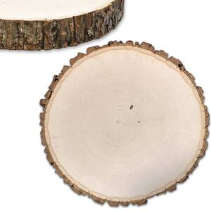 Walnut Hollow 1 in. x 8 in. x 8 in. Basswood Medium Round Live Edge ...
