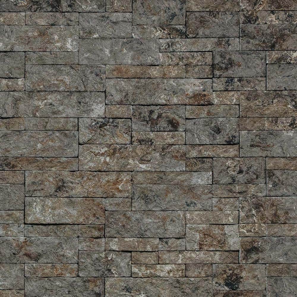 Evolve Stone Capital Sky 15 in. x 4 in. x 1 in. Fire Rated Flat Stone Veneer in Morning Aspen ...