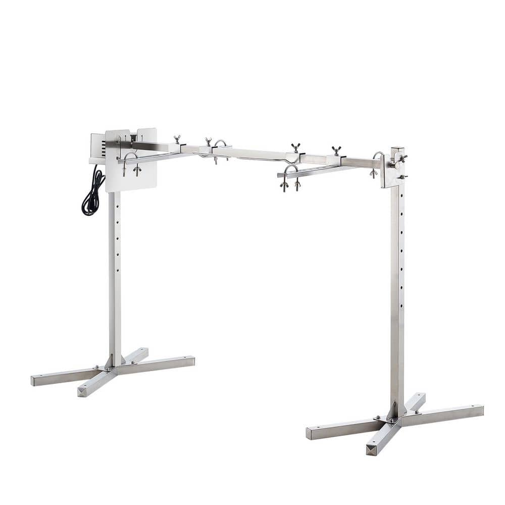 SKYSHALO Electric BBQ Rotisserie Grill Kit, 46 In. 132 lbs. Capacity, Stainless Steel Grilling ...