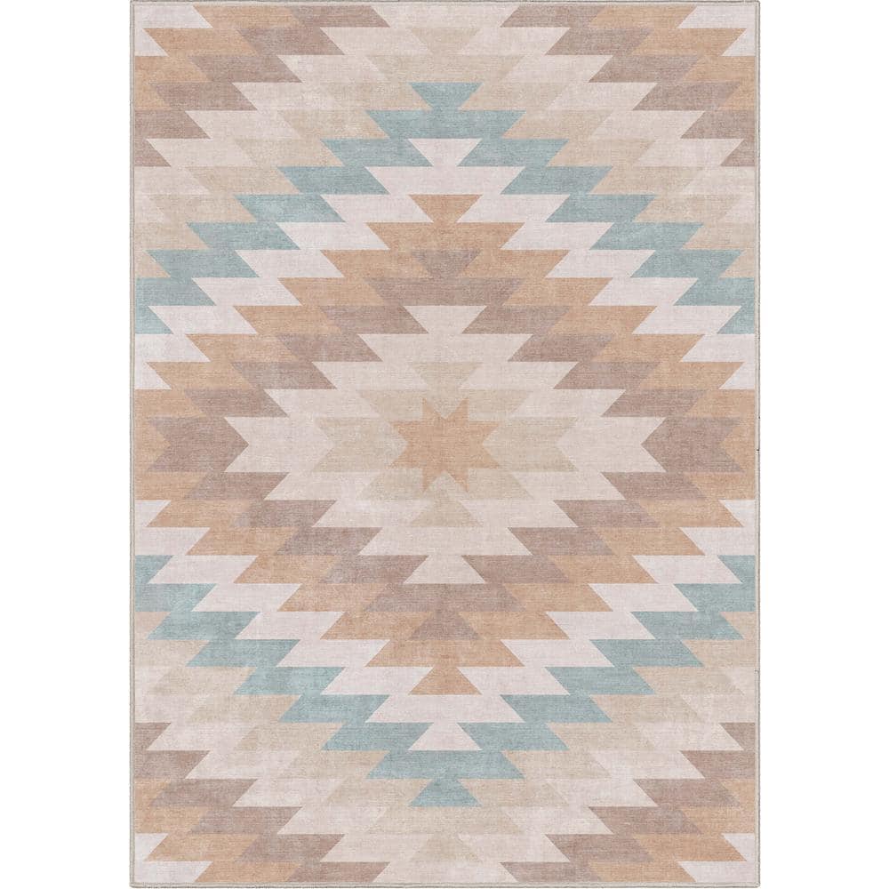 Well Woven Beige 3 ft. 3 in. x 5 ft. Apollo Albuquerque Southwestern ...