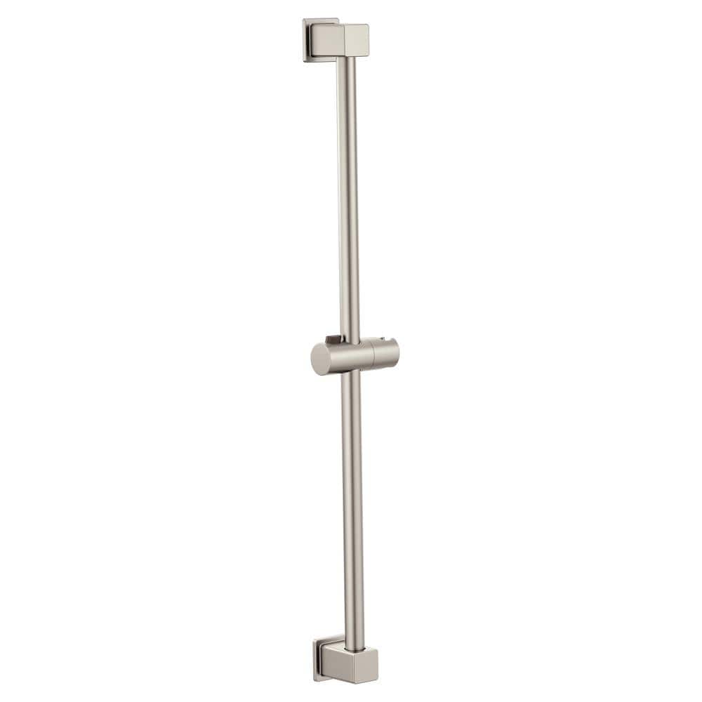 MOEN 30 in. Square Shower Bar in Spot Resist Brushed Nickel A742SRN ...