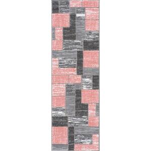 L'Baiet Verena Blue Geometric 2 ft. x 6 ft. Runner Rug SL973B26 Blue ...