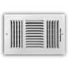 Everbilt 10 in. x 6 in. 3-Way Steel Wall/Ceiling Register in White ...
