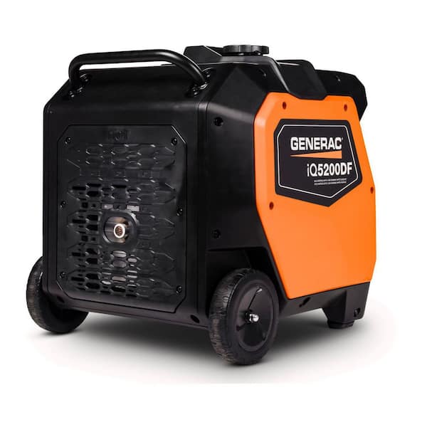 Generac 5200/3900-Watt Dual Fuel Inverter Generator, Fully Enclosed ...