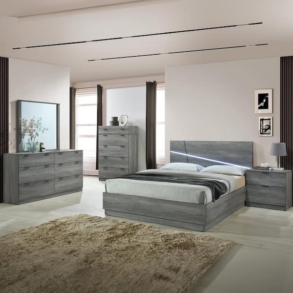 Bedroom grey headboard store
