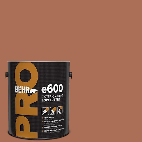 BEHR PRO 1 gal. #MQ1-28 Orange Flambe Low Luster Exterior Paint PR62301 ...