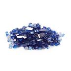EXOTIC Fire Glass 1/2 in. Cobalt Blue Tempered Reflective Fire Glass (25 lbs. Bag) EG25-R02M ...
