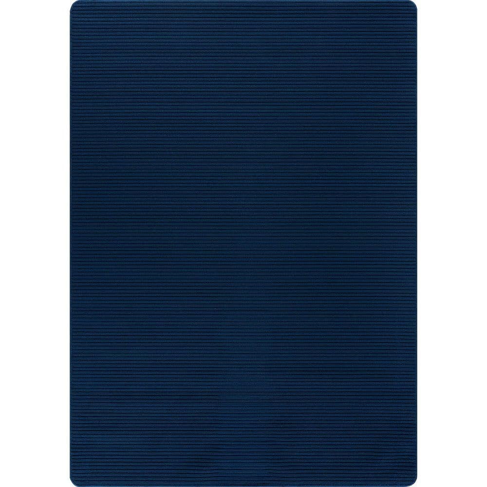 Beverly Rug Oasis Non-Slip Navy 3 ft. x 5 ft. Solid Indoor Area Rug BV ...
