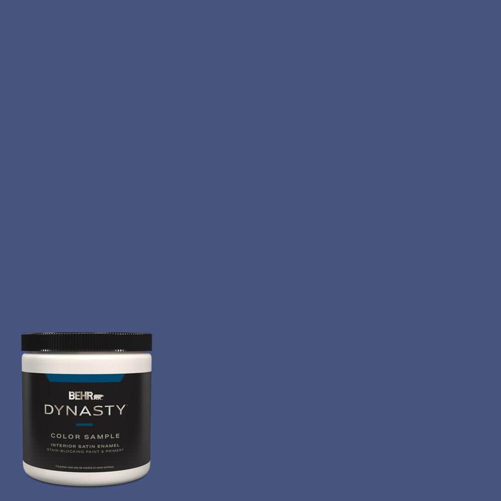 BEHR DYNASTY 8 oz. #PPU15-02 Mozart One-Coat Hide Satin Enamel Stain ...