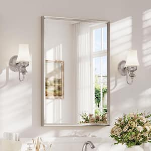 Bonosuki 22 in. H x 30 in. W Rectangle Aluminum Framed Mirrors for ...