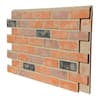 TRITAN BP Faux Brick 43.5 in. x 23.75 in. Polyurethane Interlocking ...