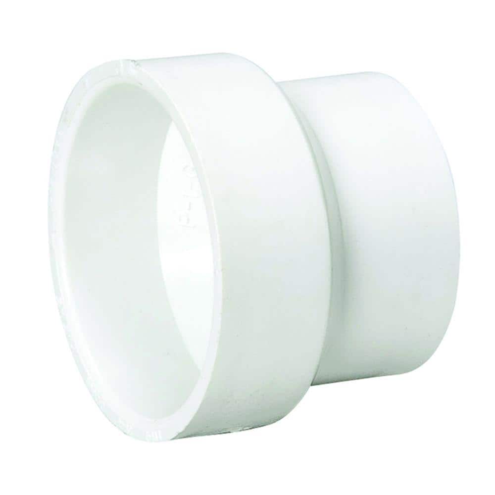 Mueller Streamline 4 in. x 3 in. PVC DWV Hub x Hub Male Coupling 05952H ...